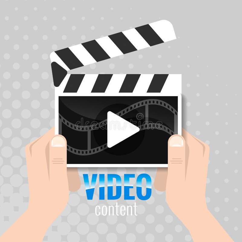 Main Types of Video Content, Video Window Stock Vector - Illustration ...