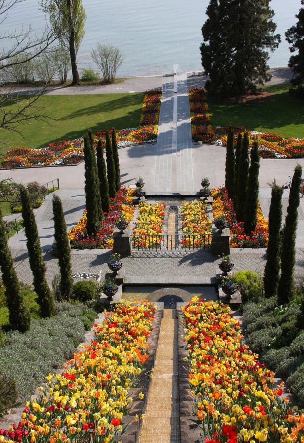 Mainau, Germany. Italian Staircase in the Mainau Island Park Stock ...