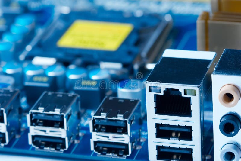 Mainboard stock image. Image of motherboard, interface - 14016941