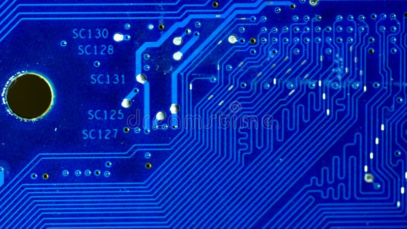 Mainboard Circuit Board Close Up Stock Photo - Image of chips ...