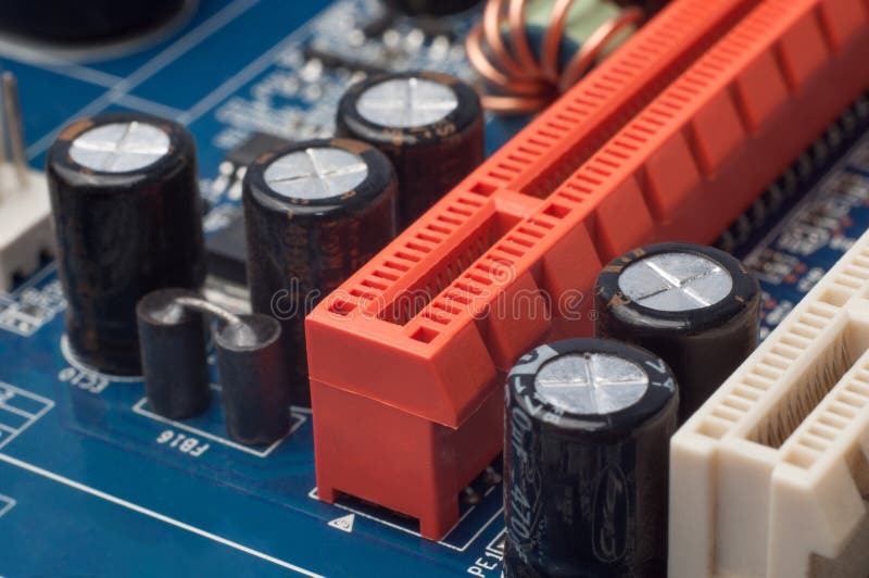 Mainboard, Computer Motherboard, Electronics Chips and Slots Stock ...