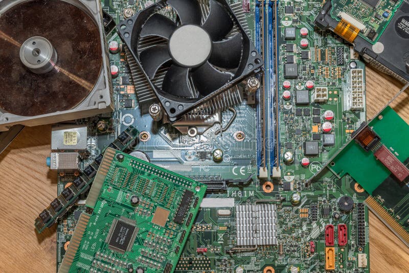Mainboard, Hard Drive - it, Motherboard Stock Photo - Image of graphics ...