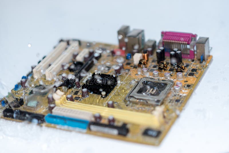 Close Up of Electronics Circuit Board a Mainboard Main Board,cpu ...
