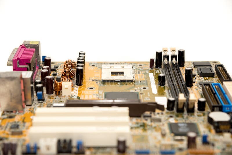Close Up of Electronics Circuit Board a Mainboard Main Board,cpu ...