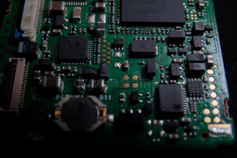 Main board and micro chips stock image. Image of optical - 183783953