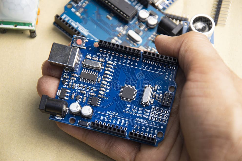 Mainboard Top View Writing a Set of Instructions or a Computer Program in Code Form Stock Photo ...