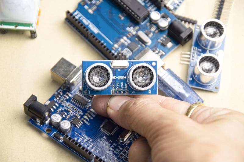 Mainboard Top View Writing a Set of Instructions or a Computer Program ...