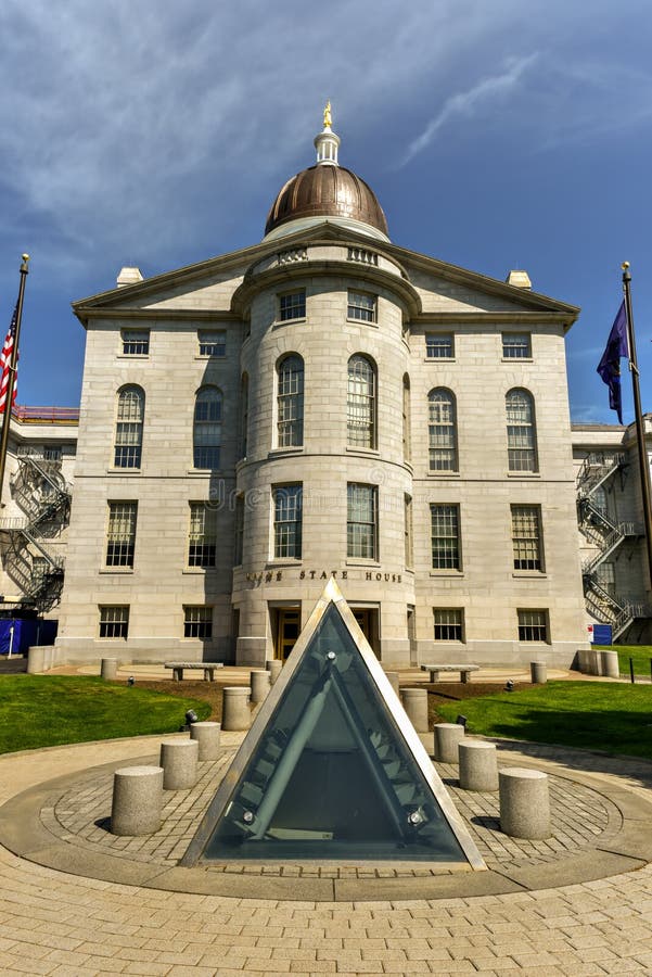 Maine State House stock photo. Image of horizontal, cupola - 73024232
