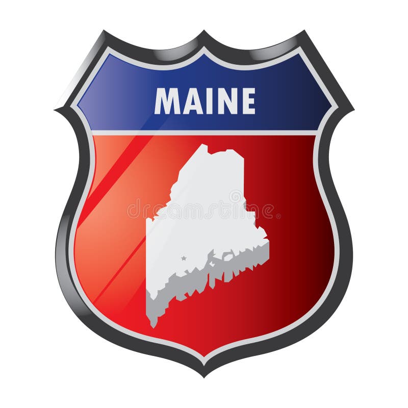 Maine State. Vector Illustration Decorative Design Stock Vector ...