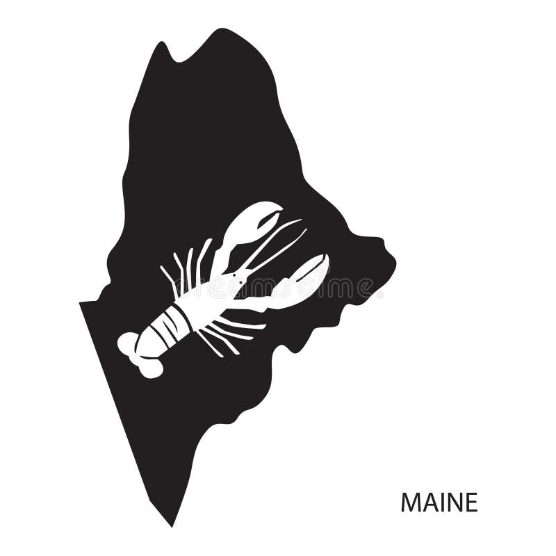 Maine. Vector Illustration Decorative Design Stock Vector ...