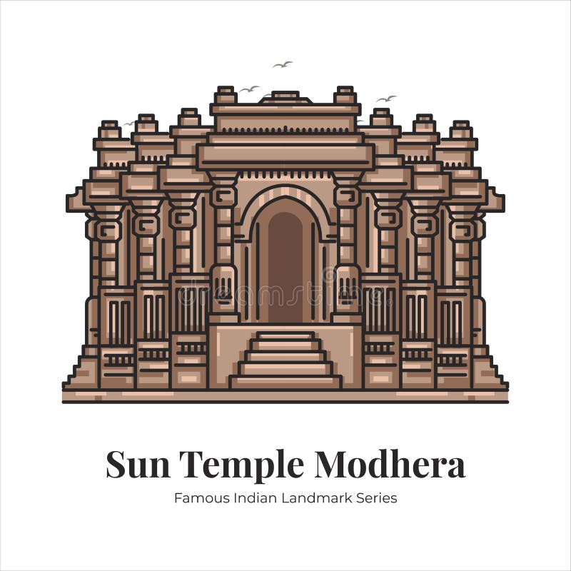 Modhera Sun Temple Stock Illustrations – 2 Modhera Sun Temple Stock ...