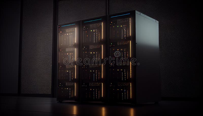 Mainframe computer server stock illustration. Illustration of ...