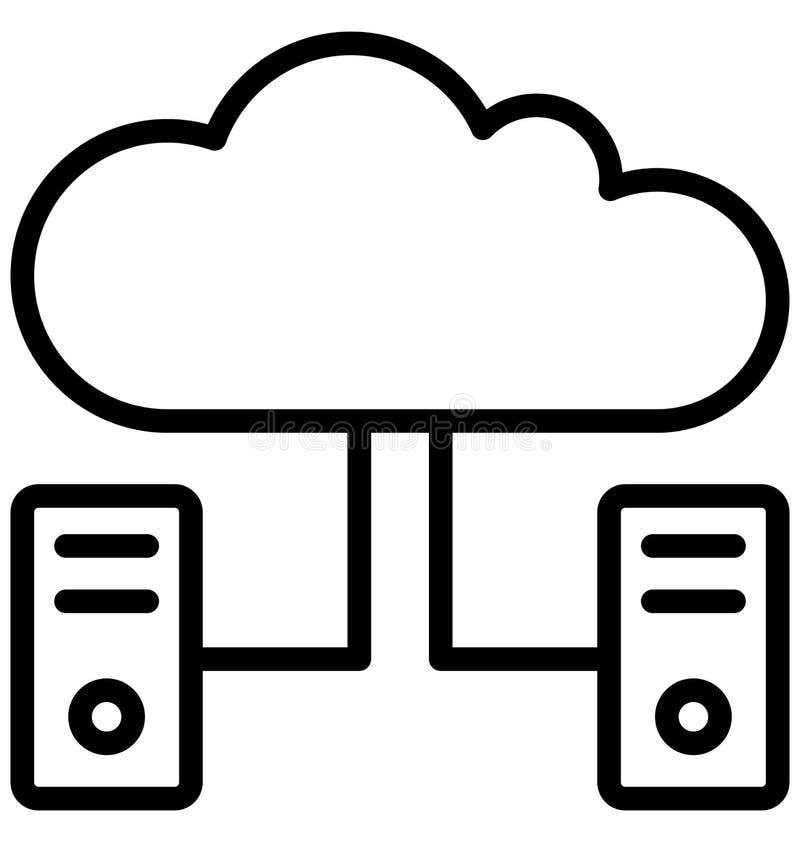 Mainframe Network Isolated Vector Icon that Can Easily Modify or Edit. Stock Vector ...