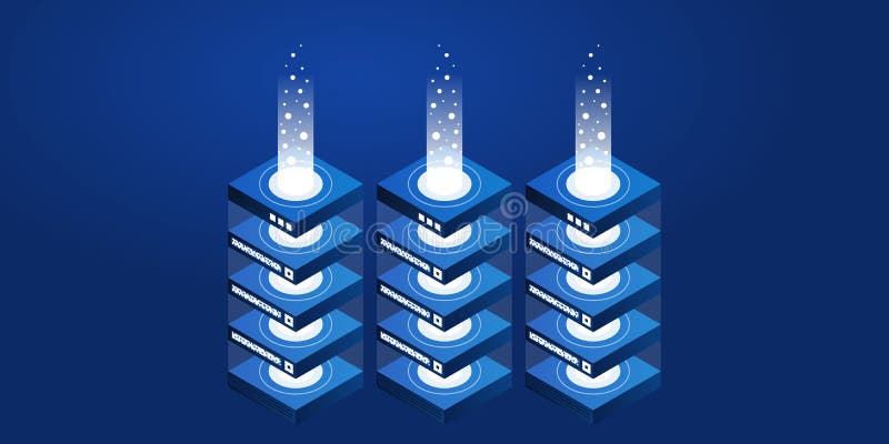 Mainframe, Powered Server, High Technology Concept, Data Center, Cloud ...