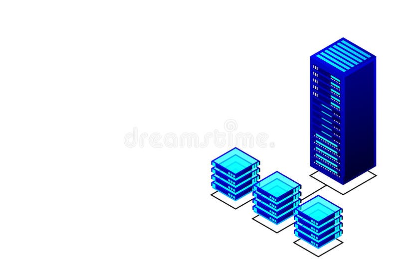 Mainframe, Powered Server, High Technology Concept, Data Center, Cloud ...