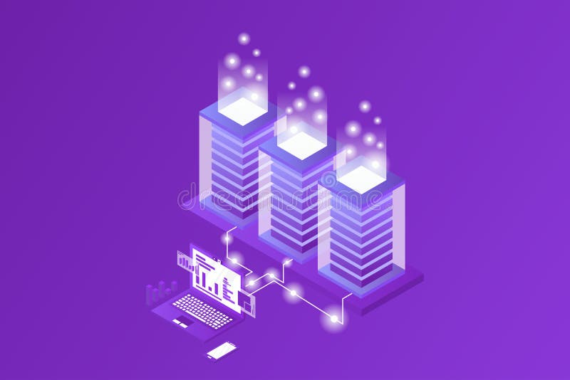 Mainframe, Powered Server, High Technology Concept, Data Center, Cloud ...