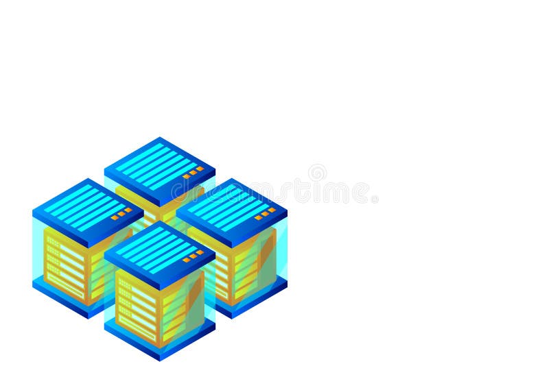 Mainframe, Powered Server, High Technology Concept, Data Center, Cloud ...