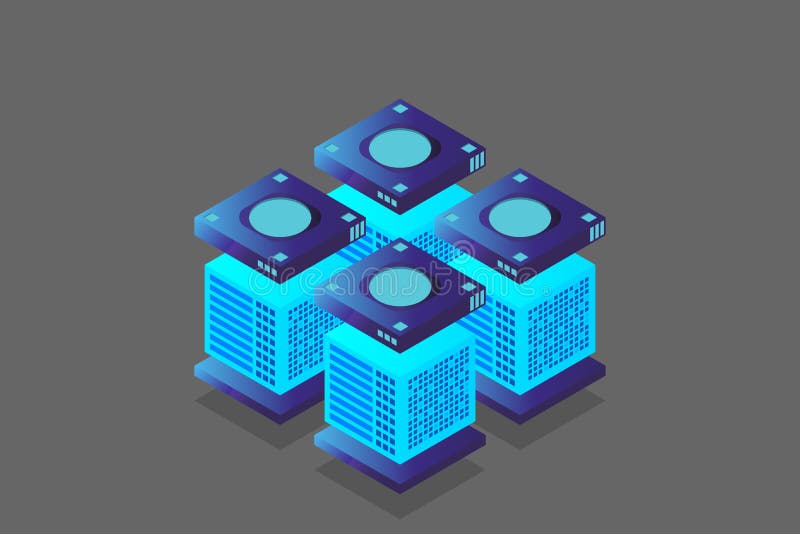 Mainframe, Powered Server, High Technology Concept, Data Center, Cloud ...