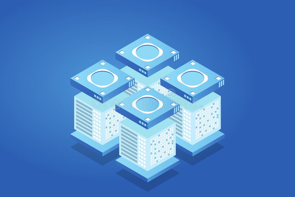 Mainframe, Powered Server, High Technology Concept, Data Center, Cloud ...