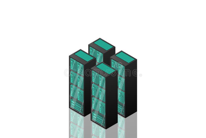 Mainframe, Powered Server, High Technology Concept, Data Center, Cloud ...