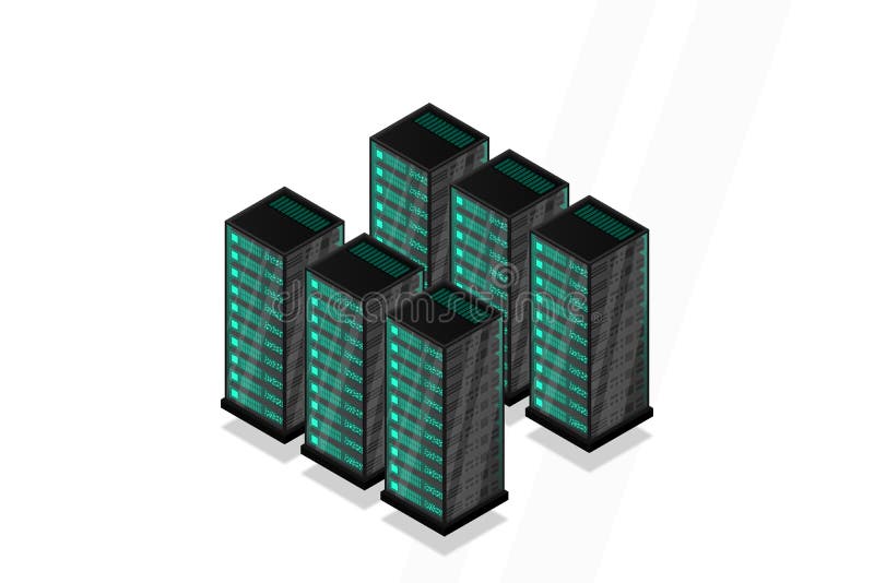 Mainframe, Powered Server, High Technology Concept, Data Center, Cloud ...