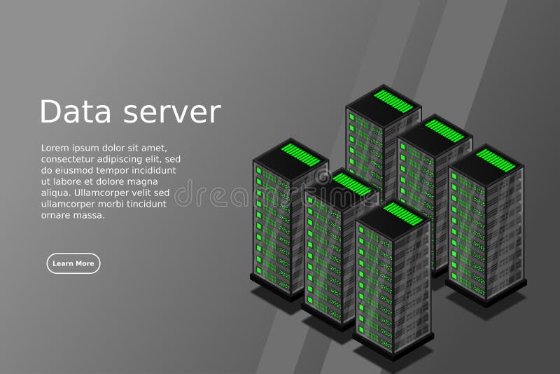 Mainframe, Powered Server, High Technology Concept, Data Center, Cloud ...