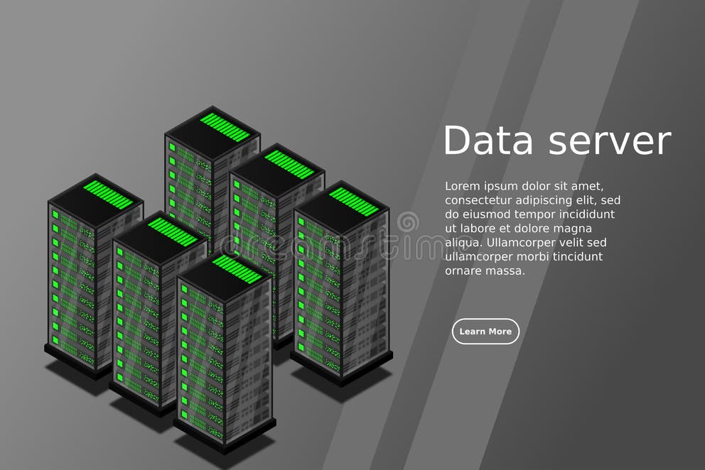 Mainframe, Powered Server, High Technology Concept, Data Center, Cloud ...