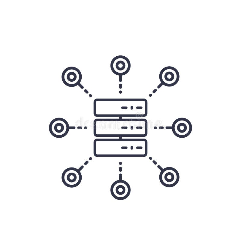 Mainframe, Server, Hosting Service Icon on White Stock Vector ... Mainframe, Server, Hosting Service Icon on White Stock Vector ...