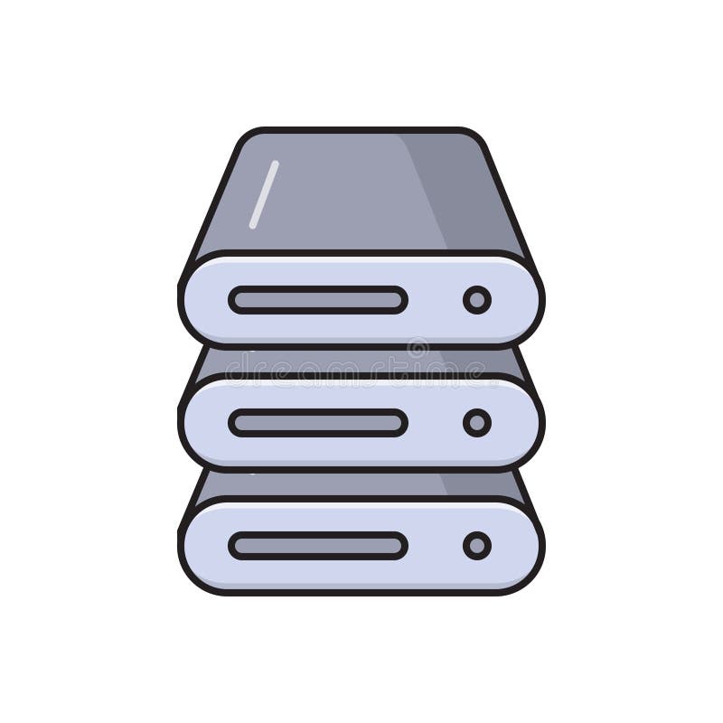 Mainframe Vector Icon Isolated on Transparent Background, Linear Stock ...