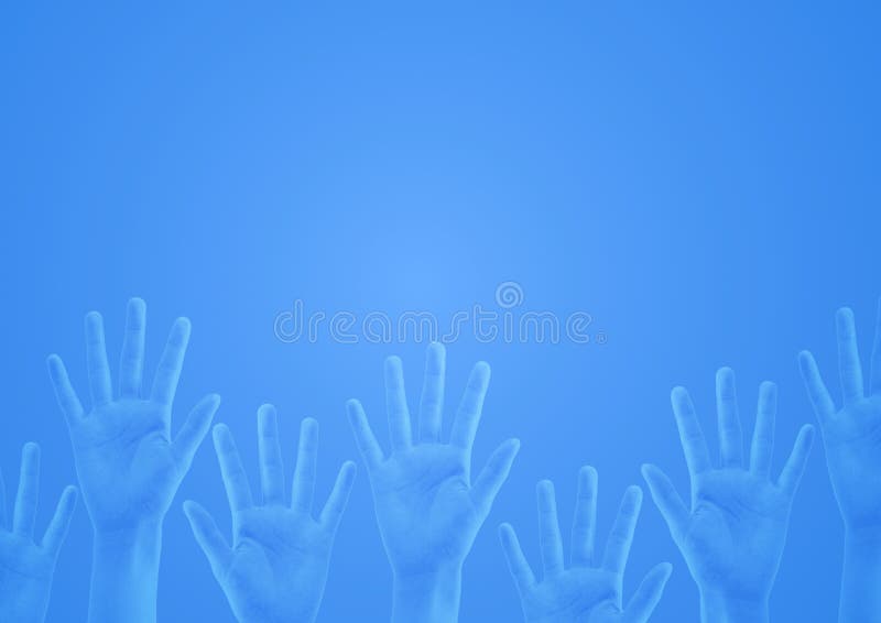 Mains bleues image stock. Image du bleu, mains, coloré - 1840345