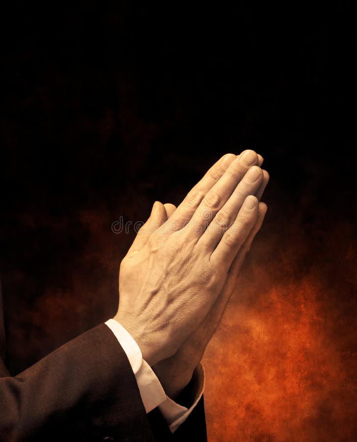 Mains dans la prière image stock. Image du saint, béni - 9616627