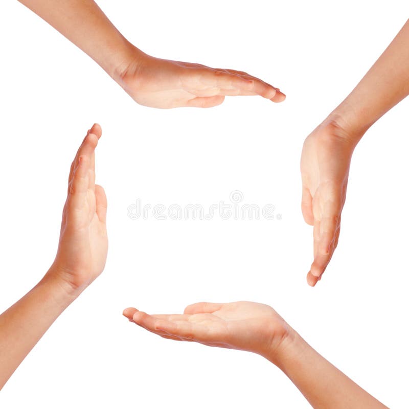 Mains Humaines Effectuant Un Cercle Sur Le Fond Blanc Photo stock ... Mains Humaines Effectuant Un Cercle Sur Le Fond Blanc Photo stock ...
