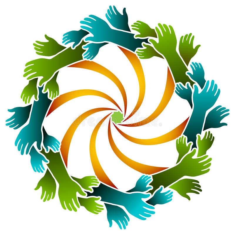 Mains jointes illustration de vecteur. Illustration du amour - 19672969