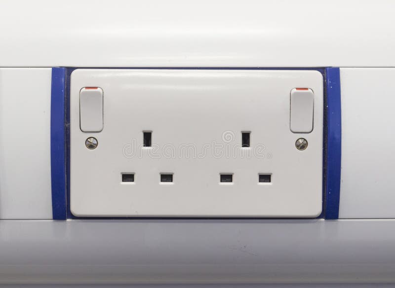 Mains Plug socket stock photo. Image of home, electricity - 97168686