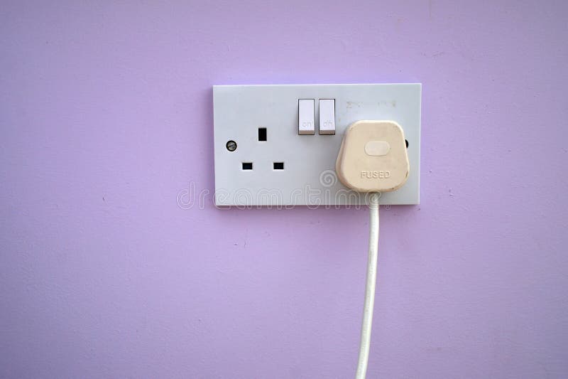 Mains socket and plug stock photo. Image of house, plastic - 25140804