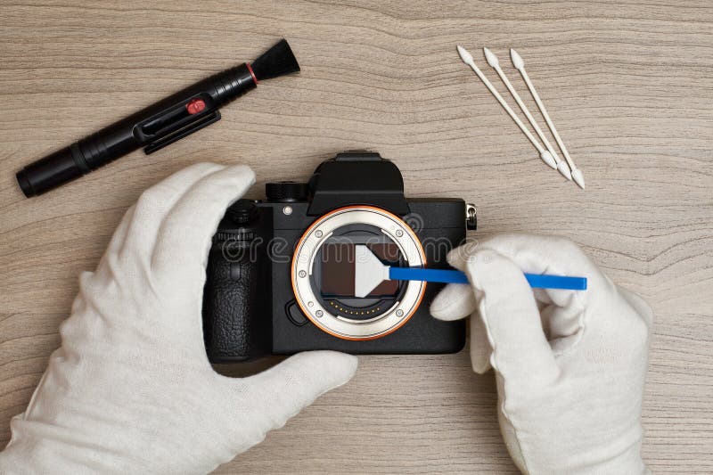 Maintaining digital camera stock image. Image of flange - 311354843