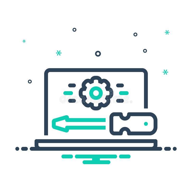 Mix Icon for Maintains, Continue and Keeping Stock Illustration ...