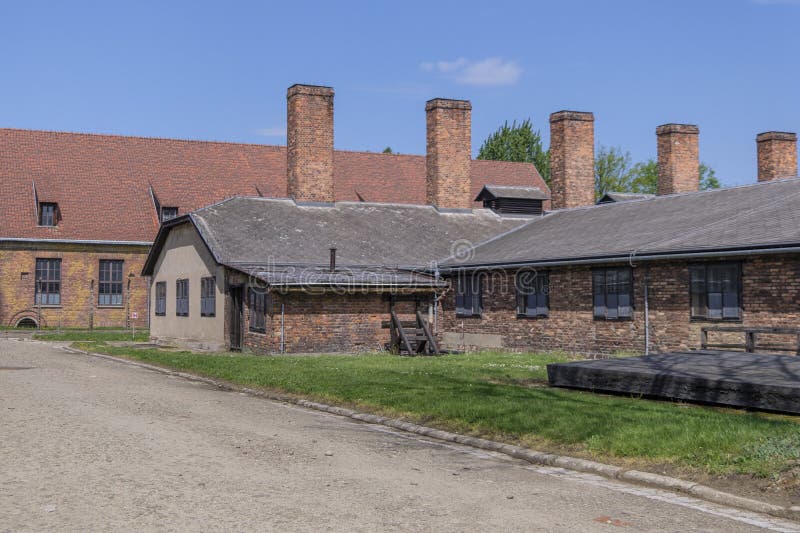 Maintenance Buildings at the Concentration Camp Editorial Stock Image ...