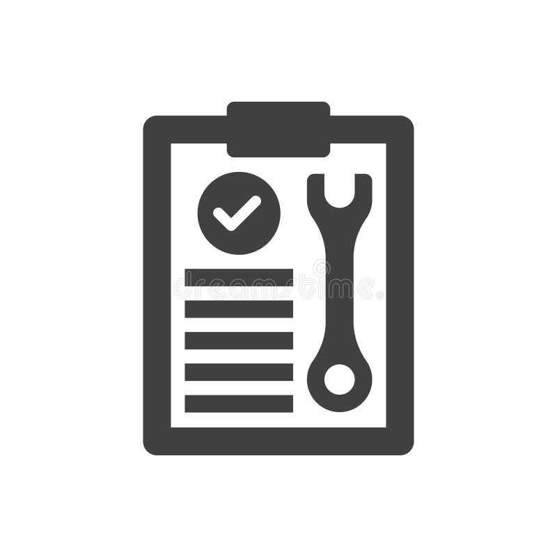 Maintenance Clipboard Icon - Setting Clipboard Icon Stock Vector ...