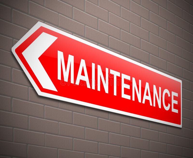 Maintenance concept. stock illustration. Illustration of graphic - 37260027