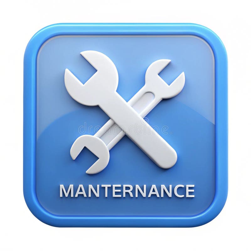 Maintenance 3D Icon Isolated Stock Illustration - Illustration of ...