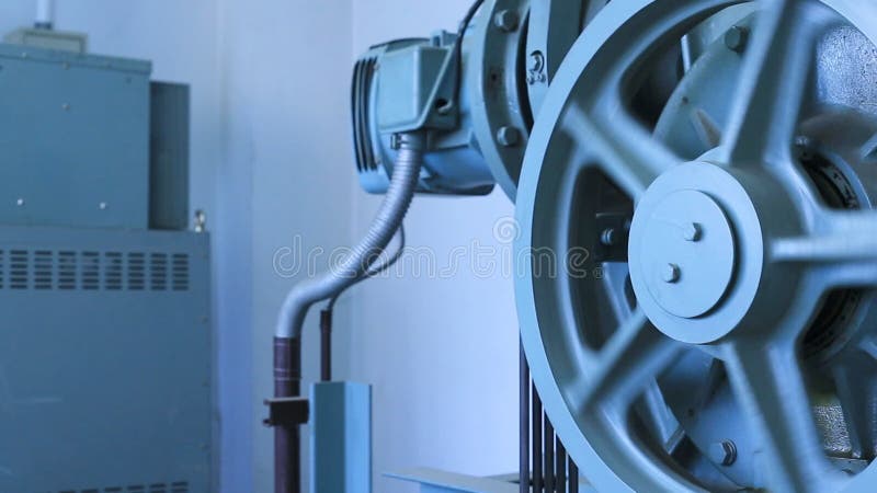 Maintenance of Elevator Shafts Cable Control. Elevator Transport Stock ...