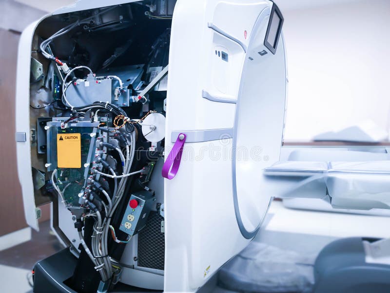 Repairing and Checking CT Scanner Machine . Stock Image - Image of ...