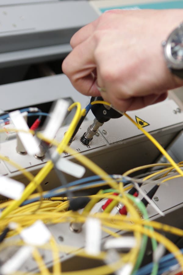 Maintenance of FOCL stock image. Image of experiment - 14295919