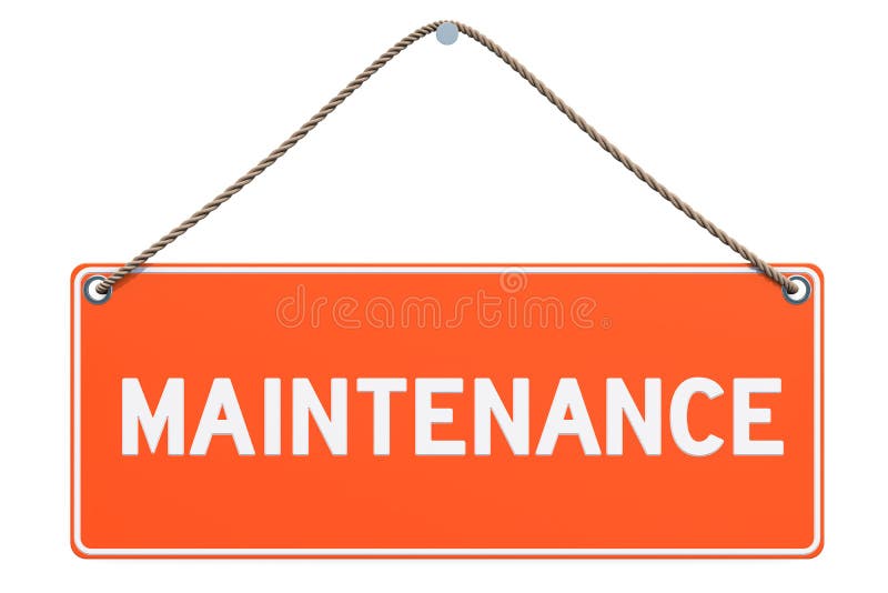 Maintenance sign stock vector. Illustration of object - 33238673