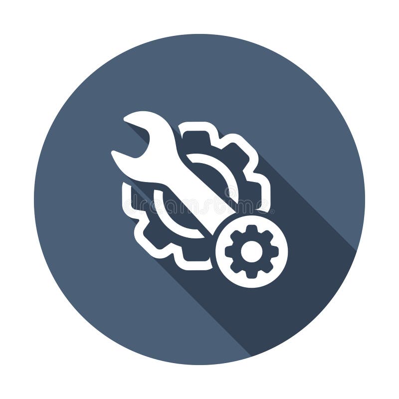 Maintenance Icon with Settings Sign. Maintenance Icon and Customize ...