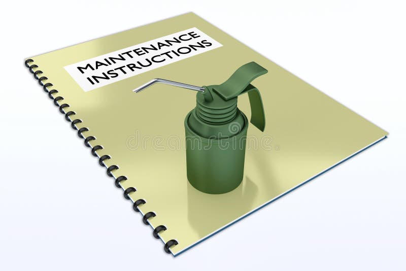 Maintenance Instructions Stock Illustrations – 634 Maintenance ...