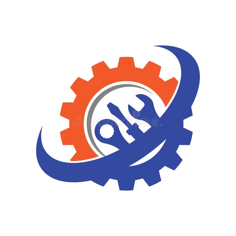 Maintenance Logo Icon Vector Flat Design Template Stock Illustration ...
