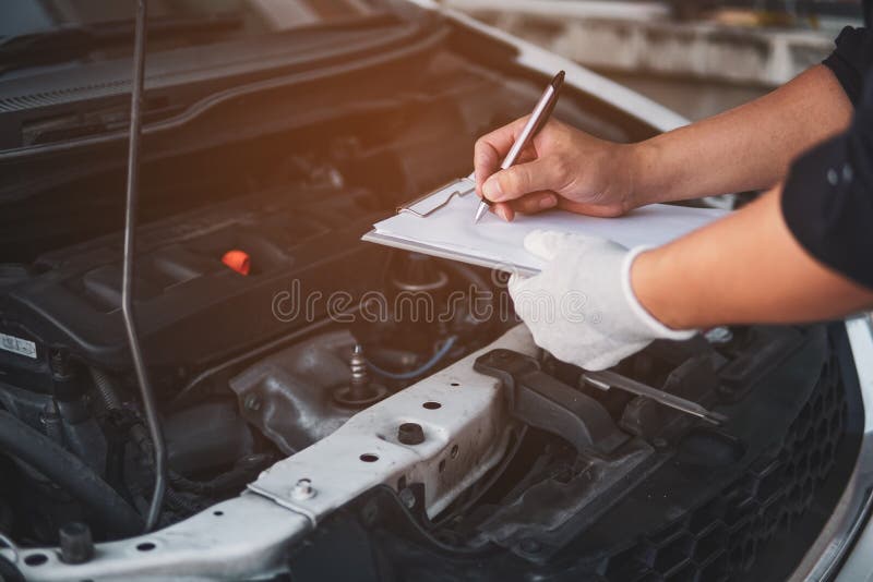 Maintenance Man Check Car Engine, Car Service, Car Check, Call Center ...