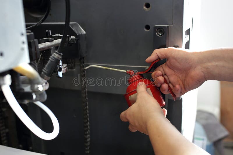 Maintenance of the Printing Machine. Oiling and Lubricating the Machine ...